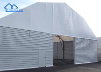 China 18m Clear Span Aluminum Warehouse Storage Tent with 4m Wall Height and Waterproof PVC Roof for Commercial Use for sale