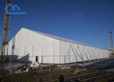 China Industrial Winter Warehouse Storage Tent 25m Span Aluminum Frame Temporary Construction Canopy for sale