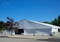 China Large Outdoor Warehouse Storage Tent 120x400x6mm Aluminum Frame Water Resistant CE Certified Industrial Shelter for sale