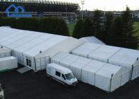 China Commercial Warehouse Storage Tent 60m Span Waterproof PVC Fabric 10 Year Warranty for Industrial Use for sale