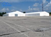 China Commercial Warehouse Storage Tent 60m Span Waterproof PVC Fabric 10 Year Warranty for Industrial Use for sale