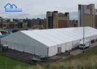 China Aluminum Alloy Temporary Warehouse Tent 3-60m Width Range with 850g PVC Roof & 650g Sidewall Fabric for sale