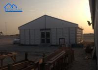 China Fire Proof Outdoor Temporary Warehouse Tent 4m Height with 650-850 g/sqm PVC Fabric and Aluminum Alloy Frame for sale