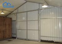 China Fire Proof Outdoor Temporary Warehouse Tent 4m Height with 650-850 g/sqm PVC Fabric and Aluminum Alloy Frame for sale