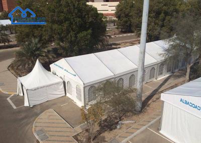 China Fire Retardant Commercial Marquee Tent 3-50m Width with 6061-T6 Aluminum Frame and 30+ Year Lifespan for sale