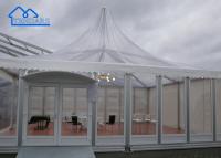 China Aluminum Alloy Pagoda Glass Tent Wedding Canopy 5x5m 6x6m Outdoor Party Booth for sale