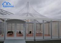 China Customized Glass Pinnacle Marquee Tent Glass Wall Pagoda Tent for Outdoor Event 100km/h Wind Load for sale
