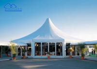 China Customized Glass Pinnacle Marquee Tent Glass Wall Pagoda Tent for Outdoor Event 100km/h Wind Load for sale
