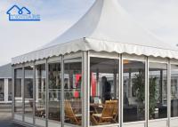 China Durable Aluminum Pagoda Tent with Glass Wall 3-10m Clear Span for Outdoor Events for sale