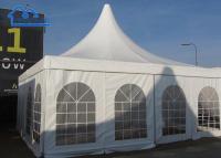 China Custom Outdoor Anti-UV Luxury Tower White Canvas Tent 3x3m to 10x10m Aluminum Frame for sale