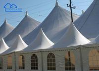 China Custom Outdoor Anti-UV Luxury Tower White Canvas Tent 3x3m to 10x10m Aluminum Frame for sale