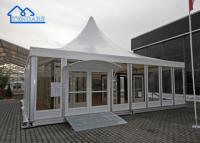 China White UV Resistant Fireproof Aluminum Pagoda Tent 3x3m Canopy Shelter for Outdoor Events for sale