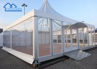 China Custom Waterproof UV Resistant Fireproof Popup High Peak Transparent Pagoda Tent 3m-50m for sale