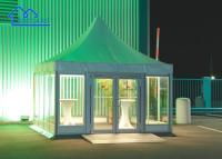 China White UV Resistant Fireproof Aluminum Pagoda Tent 3x3m Canopy Shelter for Outdoor Events for sale
