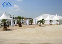 China Custom Waterproof Pagoda Exhibition White Canvas Tent 10x10m Aluminum Frame for sale