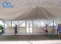 China Custom Aluminum Curved Wedding Tent 3m-50m Clear Span Outdoor Reception Marquee for sale
