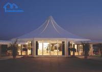 China Aluminum Frame Pagoda Tent 6m-30m Clear Glass Wall Waterproof PVC for Wedding Exhibition for sale