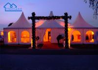 China White Canvas Pagoda Tent Waterproof Fireproof 3x3m to 10x10m Outdoor Wedding Party Event for sale