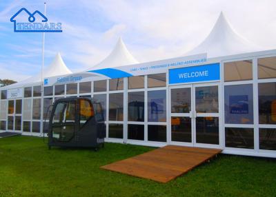 China Custom Glass Wall Aluminium Pop Up Pagoda Tent 3x3m for Temporary Restroom for sale