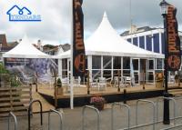 China Custom Glass Wall Aluminium Pop Up Pagoda Tent 3x3m for Temporary Restroom for sale