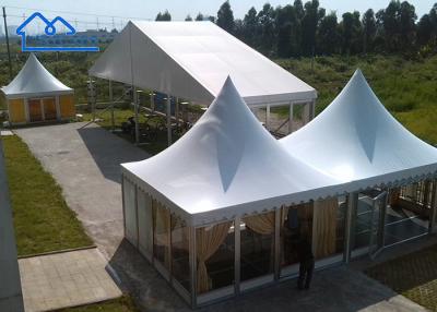 China Aluminum Frame Glass Wall Pagoda Tent 3m to 10m Wide for Outdoor Trade Show Events for sale