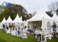 China Custom Color Aluminum Exhibition Tent 3x3m White PVC Pagoda Trade Show Tent for sale
