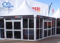 China Aluminum Windproof Fireproof Outdoor High Peak Glass Wall Pagoda Tent 3x3m to 10x10m for sale