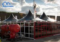 China Aluminum Windproof Fireproof Outdoor High Peak Glass Wall Pagoda Tent 3x3m to 10x10m for sale