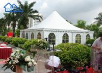 China Waterproof Fireproof Self-Cleaning Aluminum Frame Wedding Event Pagoda Tent 3m-10m for sale