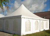China Custom Steel Aluminum White PVC Garden Pagoda Marquee Tent 3m to 50m Span Commercial Structure for sale