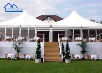 China Custom PVC Aluminum Frame Pagoda Canopy Tent UV Resistant Fireproof Waterproof 3m to 10m Span for sale