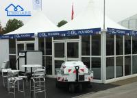 China Custom PVC Aluminum Frame Glass Marquee Tent UV Resistant Fireproof Waterproof 3m to 10m Span for sale