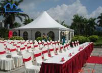 China Waterproof Fireproof Self-Cleaning Aluminum Frame Wedding Event Pagoda Tent 3m-10m for sale