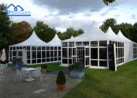 China Custom PVC Aluminum Frame Marquee Pagoda Tent 3m-10m Span 80-100km/h Wind Load for sale