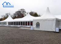 China Outdoor Fireproof Waterproof Transparent Roof Aluminum Clear Pagoda Tent 3x3m to 8x8m for Wedding Event for sale