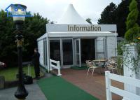 China Custom PVC Aluminum Frame Marquee Pagoda Tent 3m-10m Span 80-100km/h Wind Load for sale