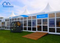 China Outdoor Customized Aluminum Pagoda Tent 3m to 10m Span with Glass Wall 6061 T6 Frame for sale