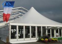 China Aluminum 6061-T6 Pagoda Tent Waterproof Fireproof for Trade Exhibition 3m to 10m Span for sale