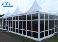 China Aluminum 6061-T6 Pagoda Tent Waterproof Fireproof for Trade Exhibition 3m to 10m Span for sale