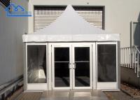 China Modern Outdoor Transparent Clear Waterproof UV Resistance Big Wall Glass Pagoda Tent 6m to 60m Span for sale