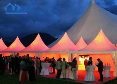 China Tear Resistant Aluminium Pagoda Tent 3x3m to 10x10m with 100km/h Wind Resistance and Flame Retardant PVC Fabric for sale