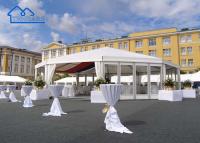 China White Aluminium Pagoda Tent 84x48x3mm Heavy Duty Structure with 100km/h Wind Resistance and 250MPa Hardness for sale