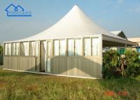 China PVC White Pagoda Canopy Tent with 550g Waterproof Fabric and 65×65×2mm Aluminum Frame - Multiple Sizes 3×3m to 10×10m for sale