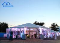 China Permanent White Aluminium Pagoda Tent 3x3m to 6x6m with 2.45m Eave Height - Fire Retardant Waterproof Outdoor Shelter for sale