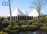 China OEM Waterproof Pagoda Style Canopy Tent 3x3m to 10x10m with 850g PVC Roof and Aluminum Alloy Frame for sale