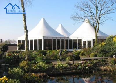 China OEM Waterproof Pagoda Style Canopy Tent 3x3m to 10x10m with 850g PVC Roof and Aluminum Alloy Frame for sale
