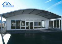China Arc Marquee Tent with Glass Wall for Wedding Reception Business Party 5m-50m Width for sale