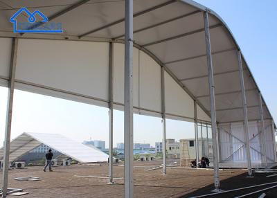 China Heavy Duty Industrial Warehouse Curve Tent Aluminum 6061-T6 10m to 50m Span for sale