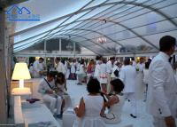 China Large Heavy Duty Waterproof Outdoor Glass Wall Tent 10m Span Wedding Party Event Tent for sale
