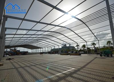 China Aluminum Frame Transparent Marquee Tent 300-1000 People Arcum Curve Design for sale